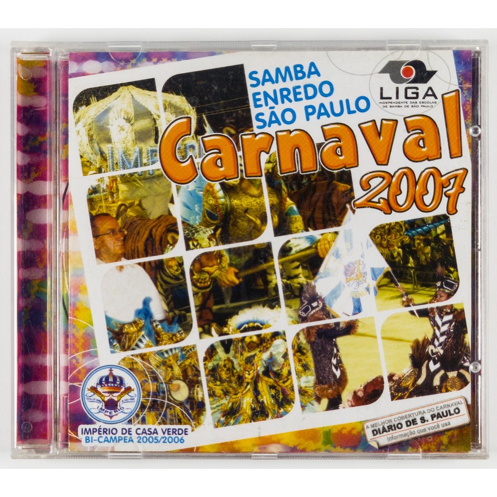 CD Samba Enredo São Paulo Carnaval 2007 CD7361 | Shopee Brasil
