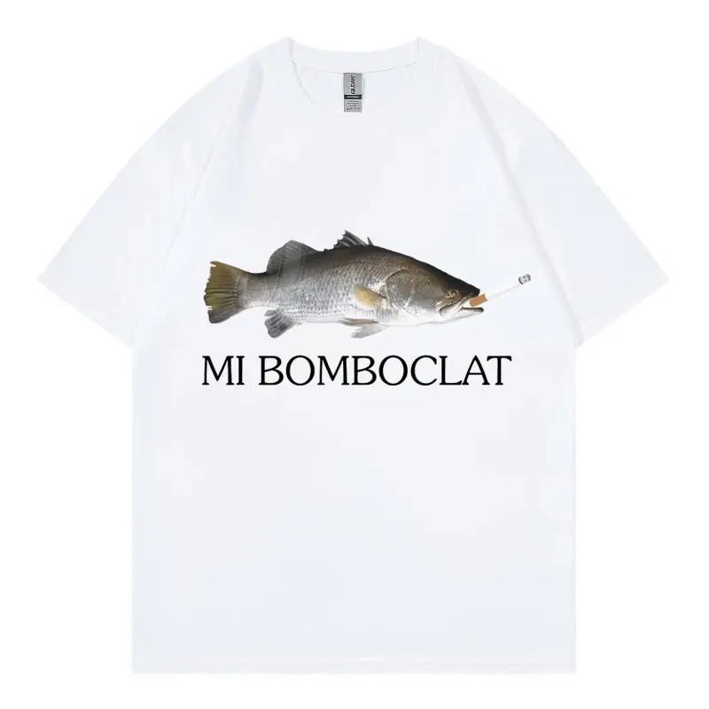 Coreia Coreia 2026Funny Mi Bombaclat Fish Meme Camiseta de manga curta ...