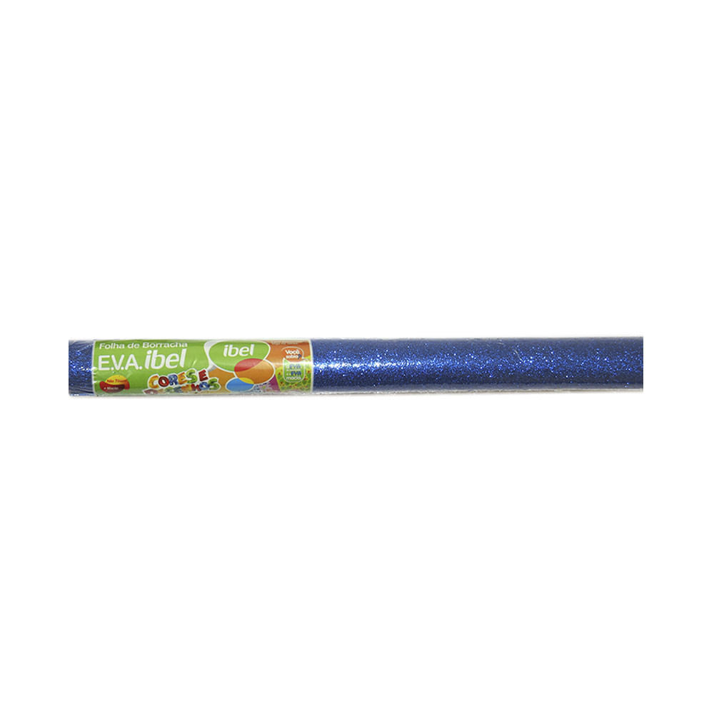 Placa de E.V.A Ibel Glitter Rolo Azul 40x48x2cm | Shopee Brasil