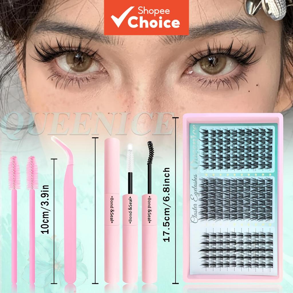 DIY Extensão de Cílios em Cluster: Wispy Natural, Olho de Gato Anime ...