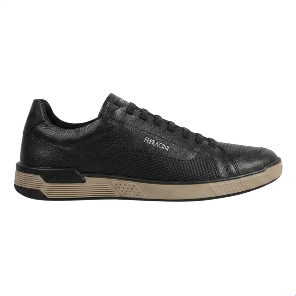 Sapatênis Ferracini Masculino Milan Couro Sofisticado Estilo | Shopee ...
