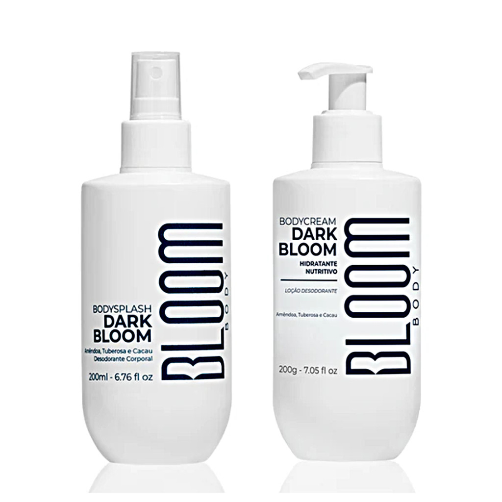 Kit Bloom Dark Bloom Body Splash 200ml+ Body Cream 200g | Shopee Brasil