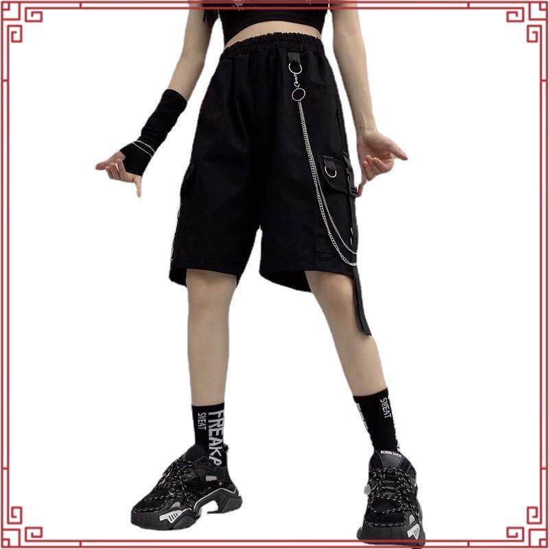 bermuda short unissex techwear, com faixa, streetwear, descolado ...