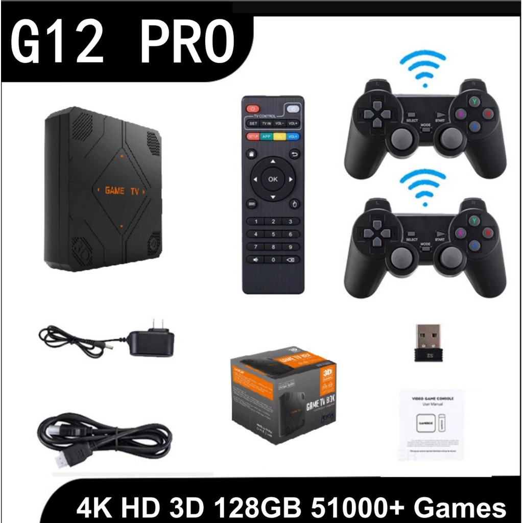 G12 PRO Retro Jogo Vara Caixa HDMI TV Console De Jogos Sistema Duplo ...