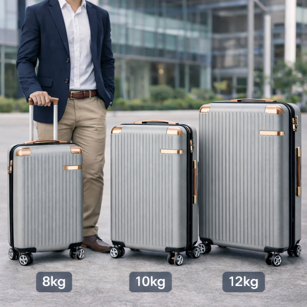 Kit Mala De Bagagem 8/10Kg e 12Kg Expansiva Dupla Zíper 360° 4 Rodas ...