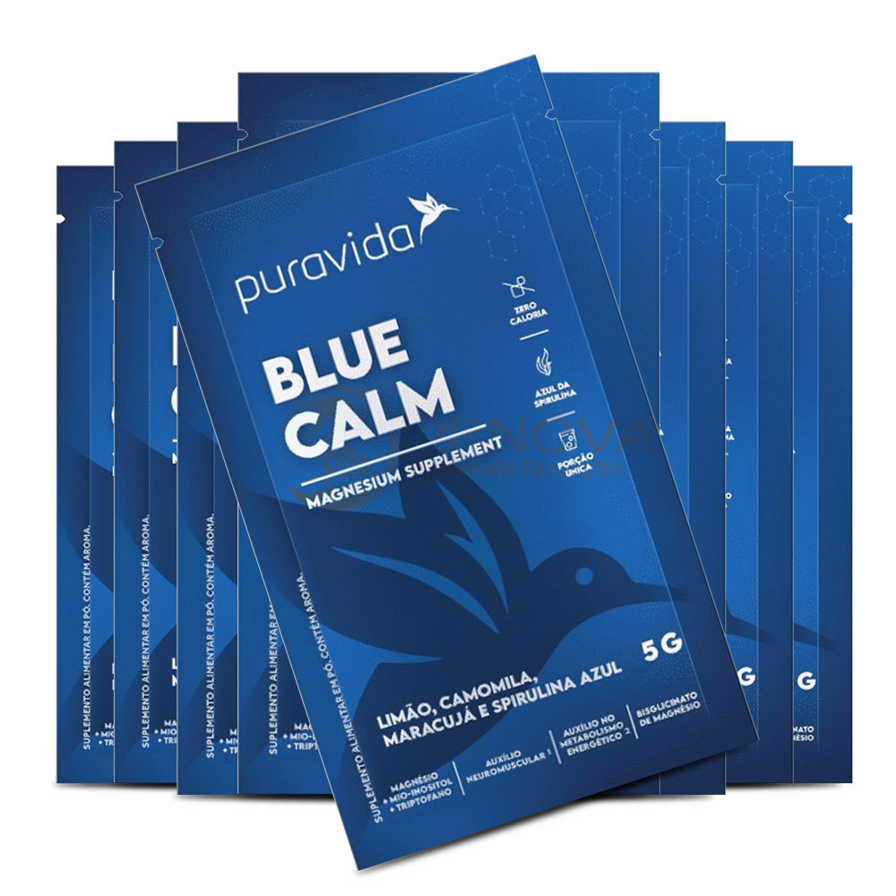 Kit 8 Blue Calm Sachê 5g Puravida | Shopee Brasil