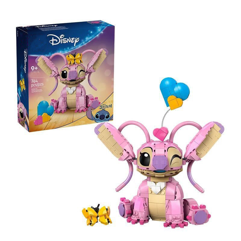 Novo produto pronto estoque compatível Lego 43257 Disney série rosa ...