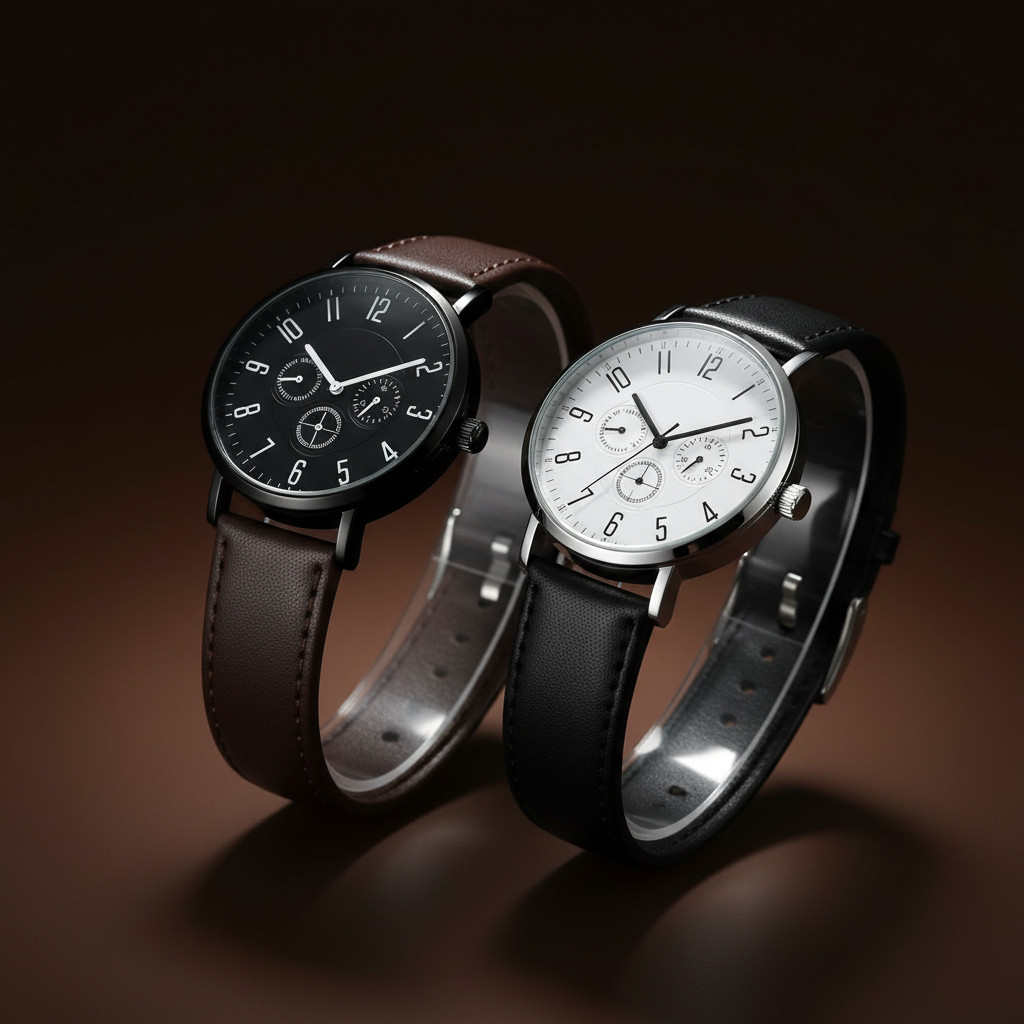 Relógio de Pulso Masculino Premium – Analógico Modelo Casual Tipo Couro ...