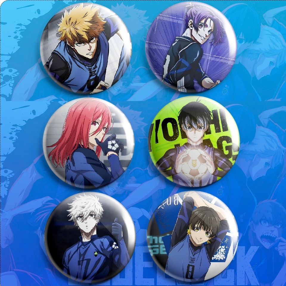 Bottons 6 cm Broche Anime Blue Lock Futebol | Shopee Brasil