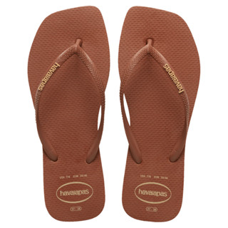 Chinelo Havaianas Slim Square Logo Pop Up Quadrado Feminino Ferrugem ...
