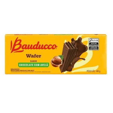 Bauducco Wafer Chocolate com Avelã | Shopee Brasil