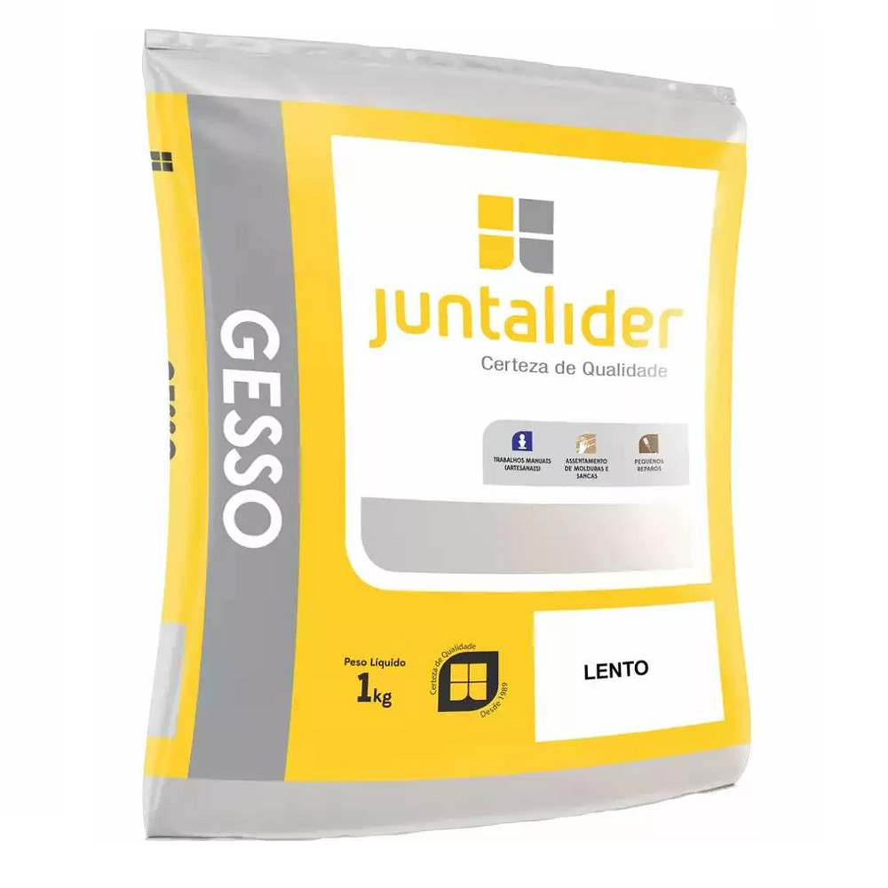 Gesso Lento 1kg - Juntalider | Shopee Brasil