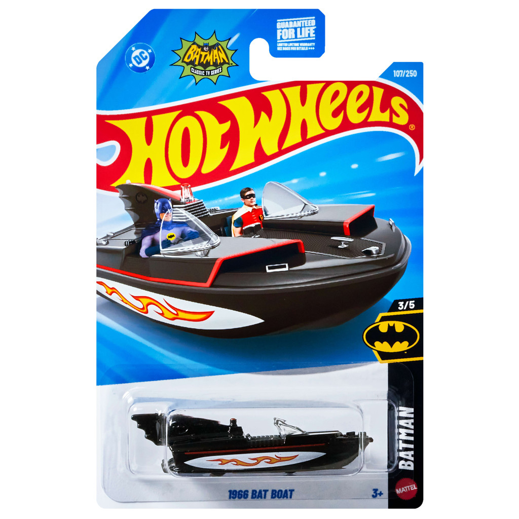 Hot Wheels 1966 Bat Boat - Batman - JJJ67 | Shopee Brasil