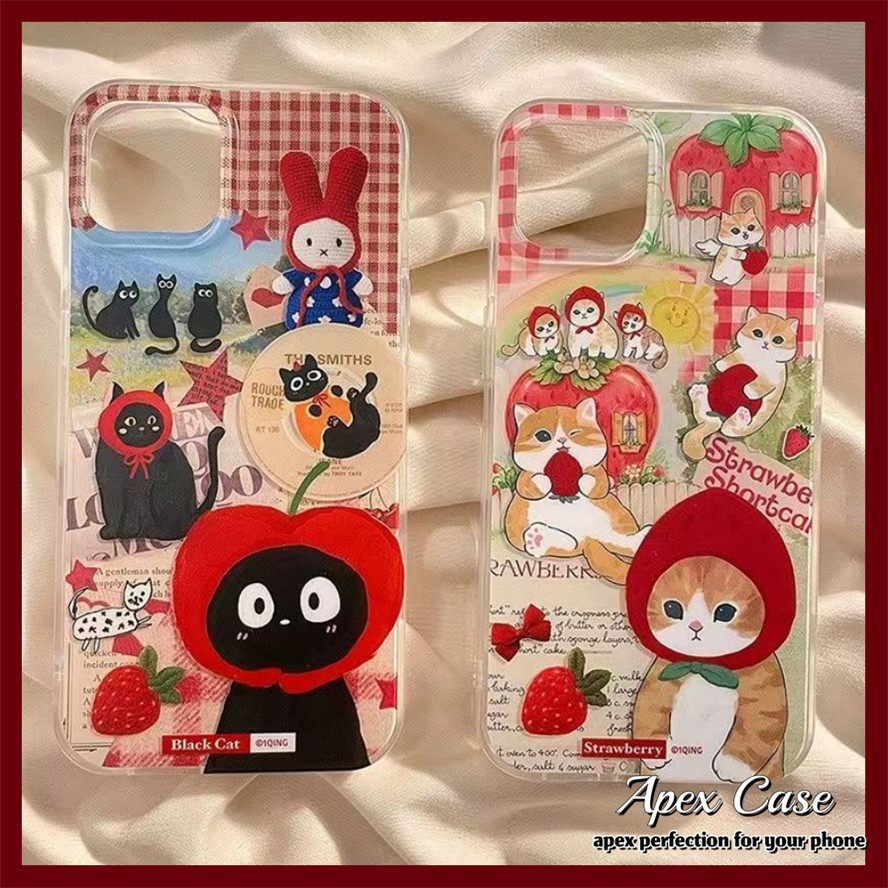Capa Super Fofa De Gato Capinha Para IPhone 13 11 12 14 15 16 17 Air ...