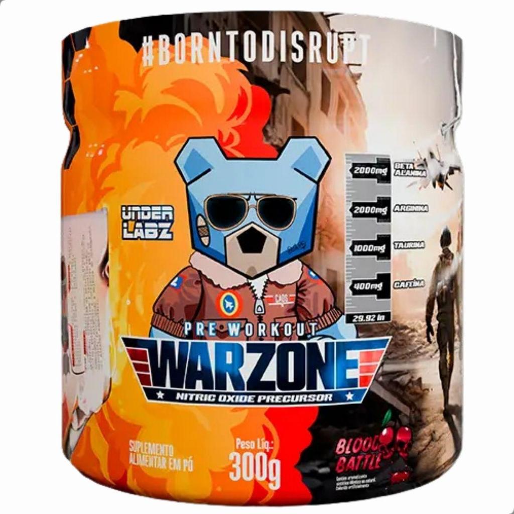 Pre Workout Warzone Nitric Oxide Precursor 300g Under Labz | Shopee Brasil