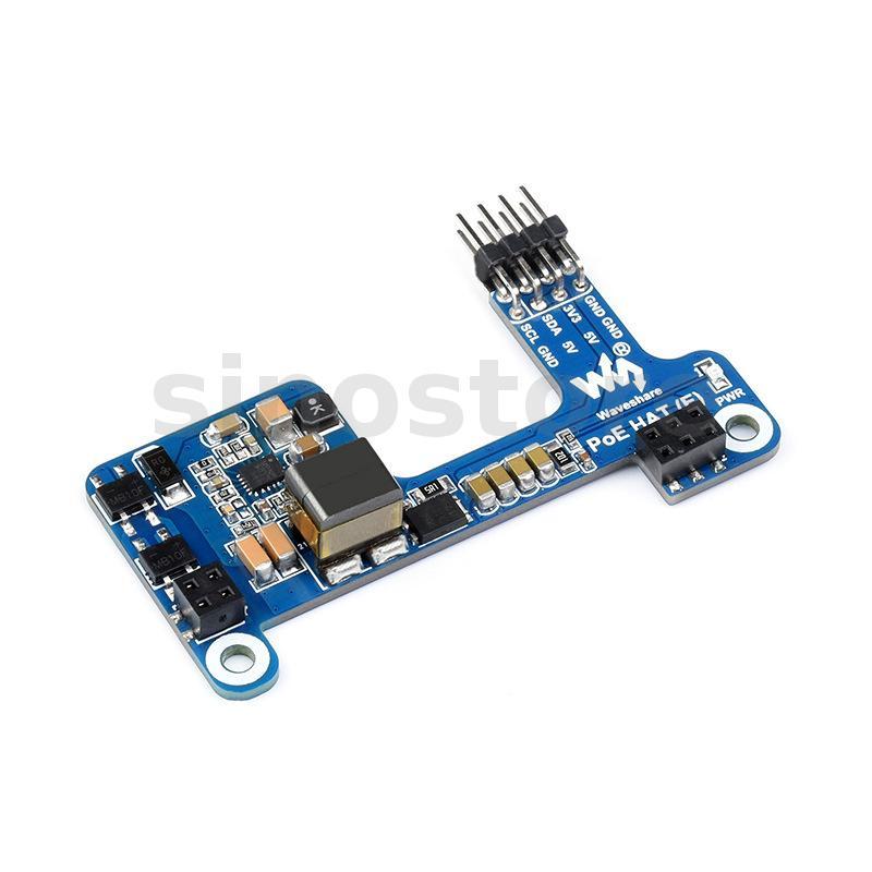 PoE HAT (E) Raspberry Pi 3B +/4B Power over Módulo Ethernet 8023af 37 ...