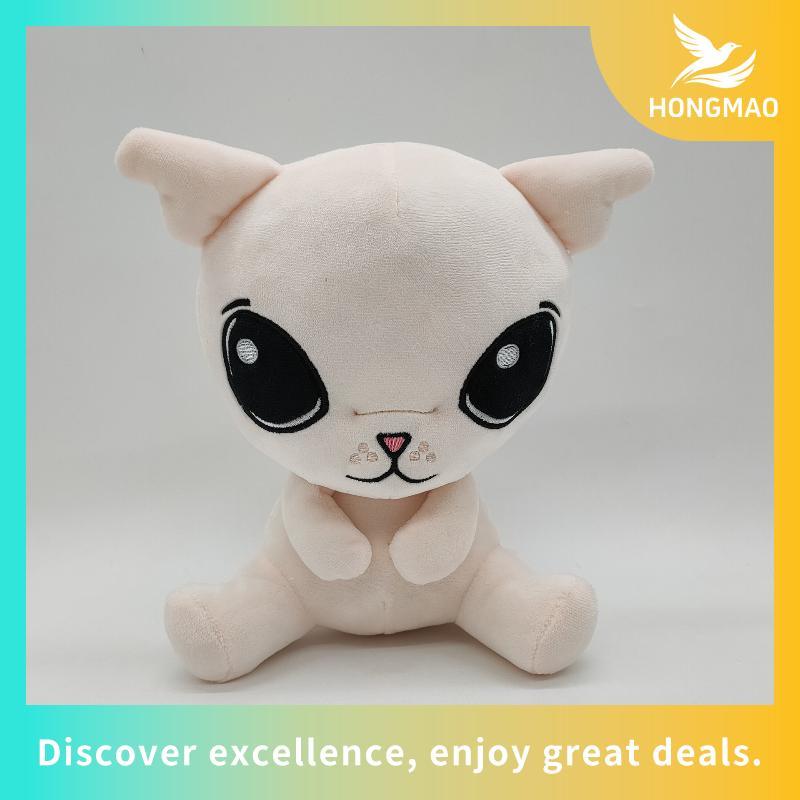 20cm white Bingus Plush Toy Big Eye Cat Soft Stuffed Animal Hug Doll ...