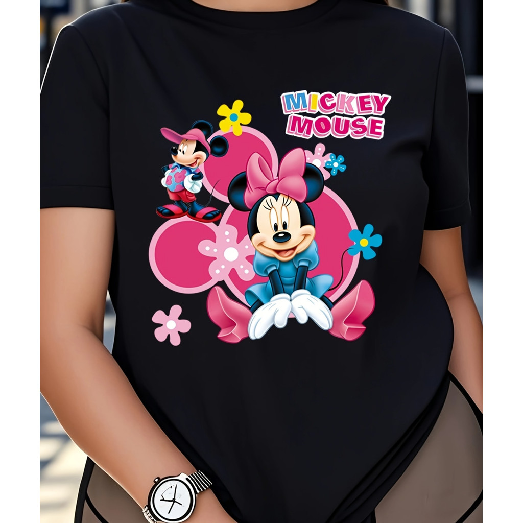 Camiseta Feminina Casual E Estilosa Em Puro Algodão Com Estampas Do ...