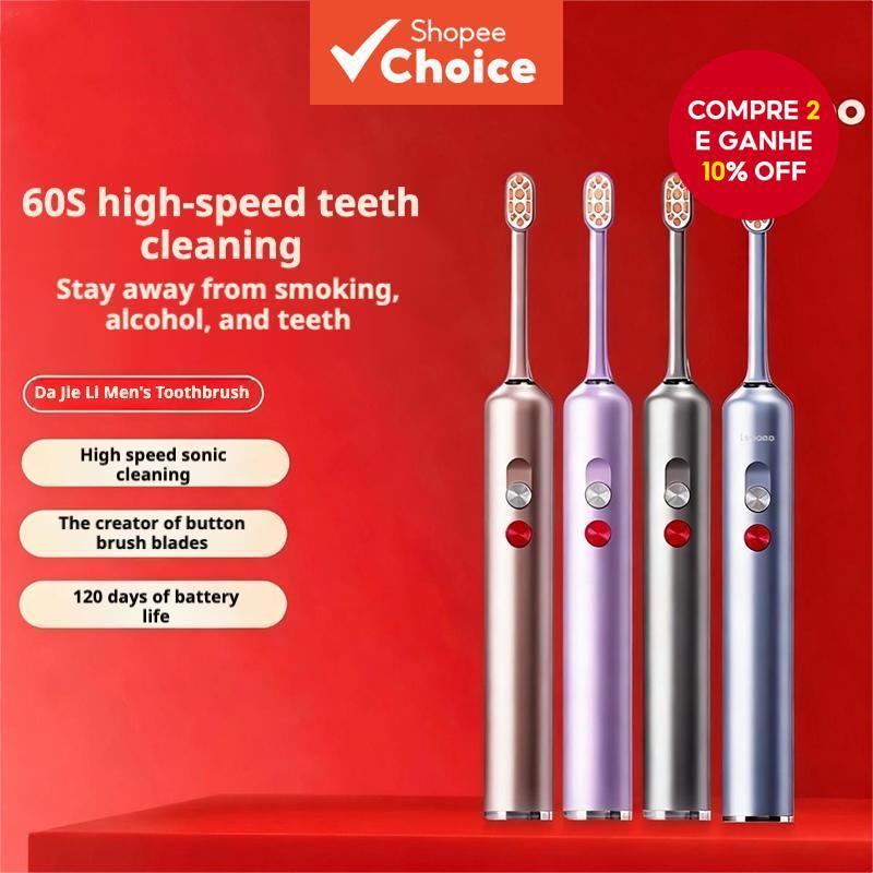 Lebooo Sonic Escova Dental Elétrica Dajieli para Adultos com 3 Modos de ...