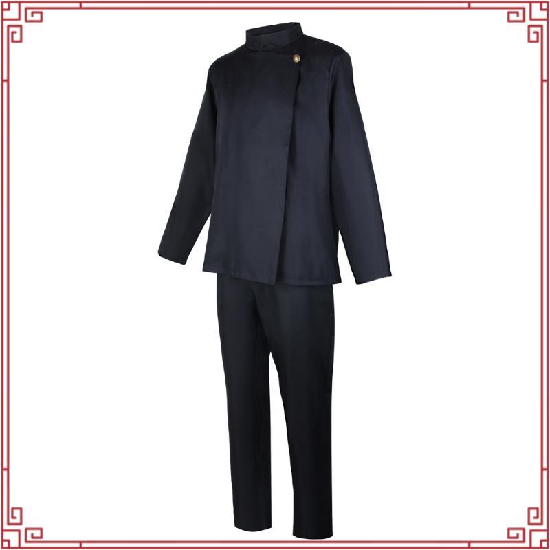Cosplay fantasia conjunto satoru gojo jujutsu kaisen modelo azul ...