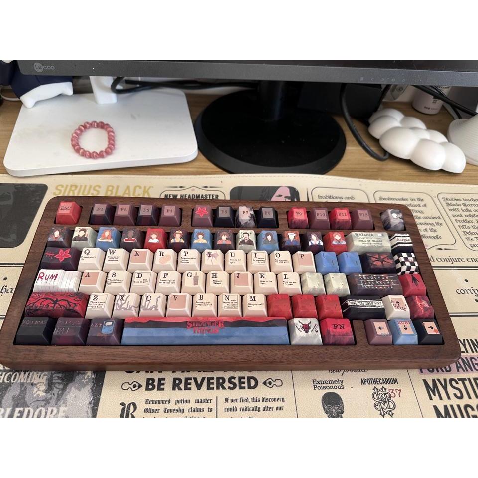 Stranger Things Keycaps 130 + Teclas Cherry/FOA Profile PBT Wooting ...