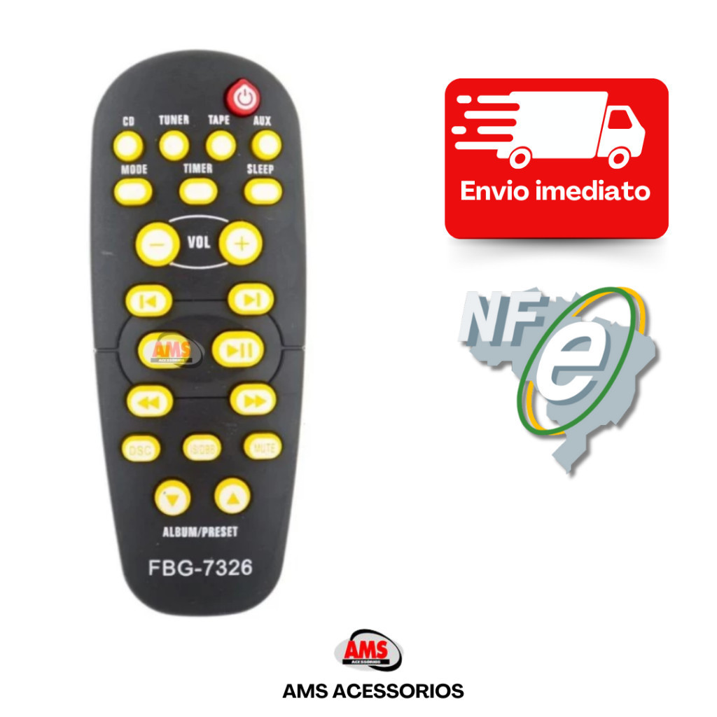 Controle Remoto Som Philips Fwm 185 , 352 E 371 | Shopee Brasil