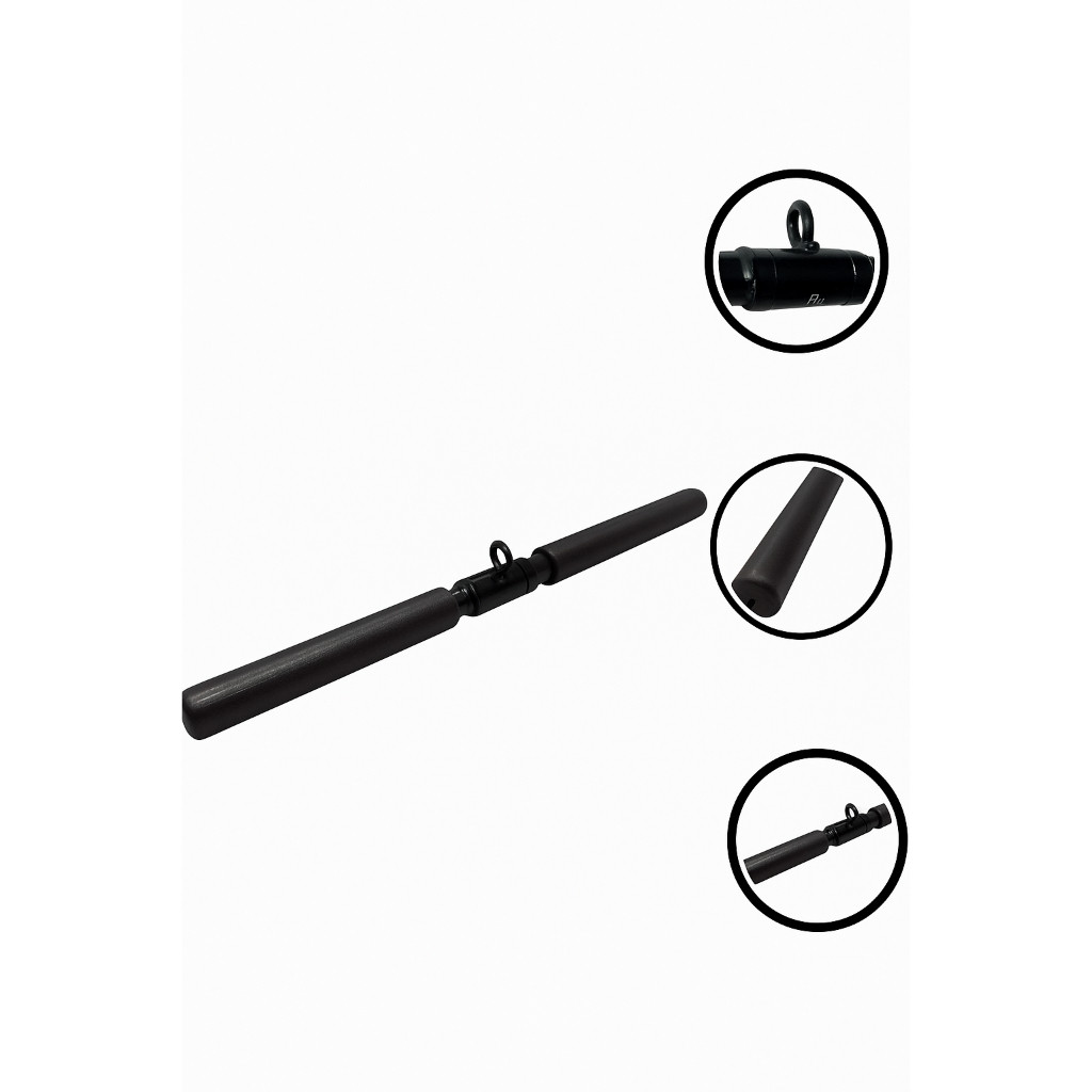 Puxador Barra Reta Pulley 50cm Preto Crossover Tríceps Giro para Polia ...