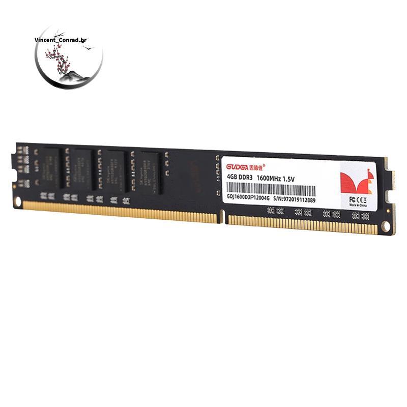 GUDGA DDR3 RAM Desktop Memória 4GB DDR3 1600MHZ 240Pin 1.5V PC3-12800 ...