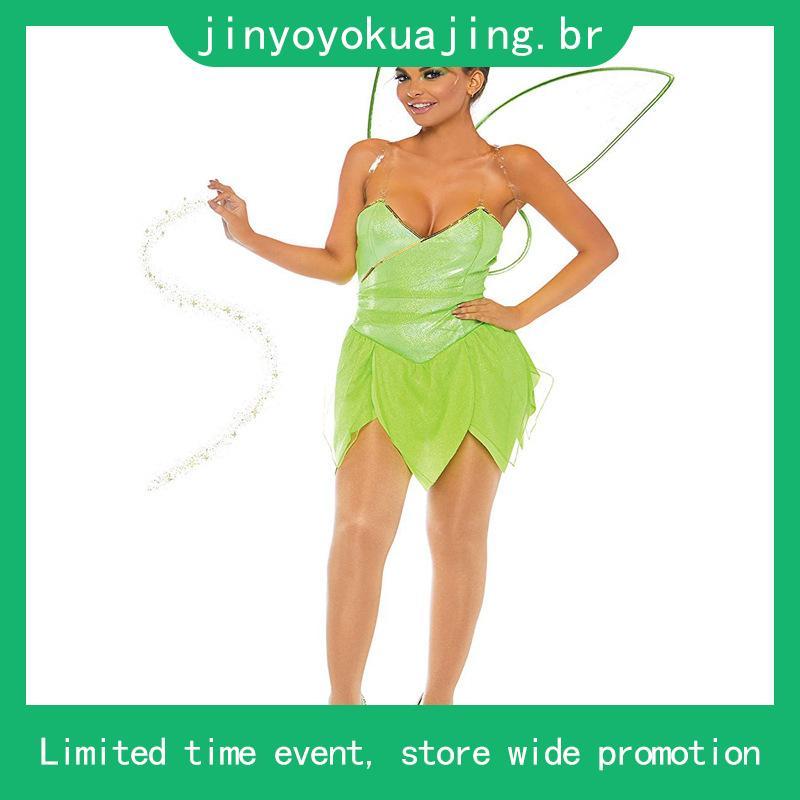 Tinker Bell Trajes De Natal E Halloween Cosplay Role Playing Vestido ...