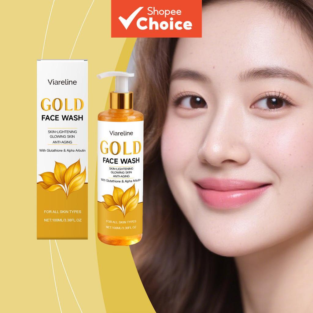 Limpador Facial Hidratante Gold 100ml - Com Alfa-Arbutin, Niacinamida ...