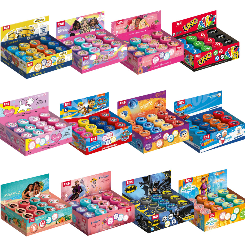 Revenda Carimbo Batman/ Patrulha Canina/ Frozen/ Hot Wheels/ Barbie ...