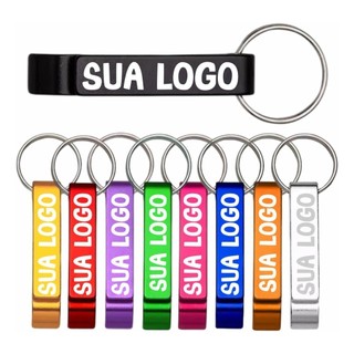 Kit 10/20/50/100 Chaveiros Personalizados Metal Abridor Design Único ...