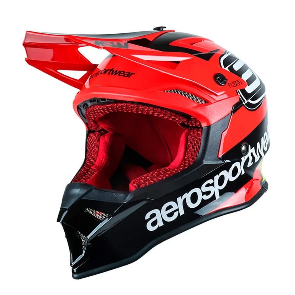 Capacete Asw Fusion 2.0 Relay Vermelho Preto Amarelo | Shopee Brasil