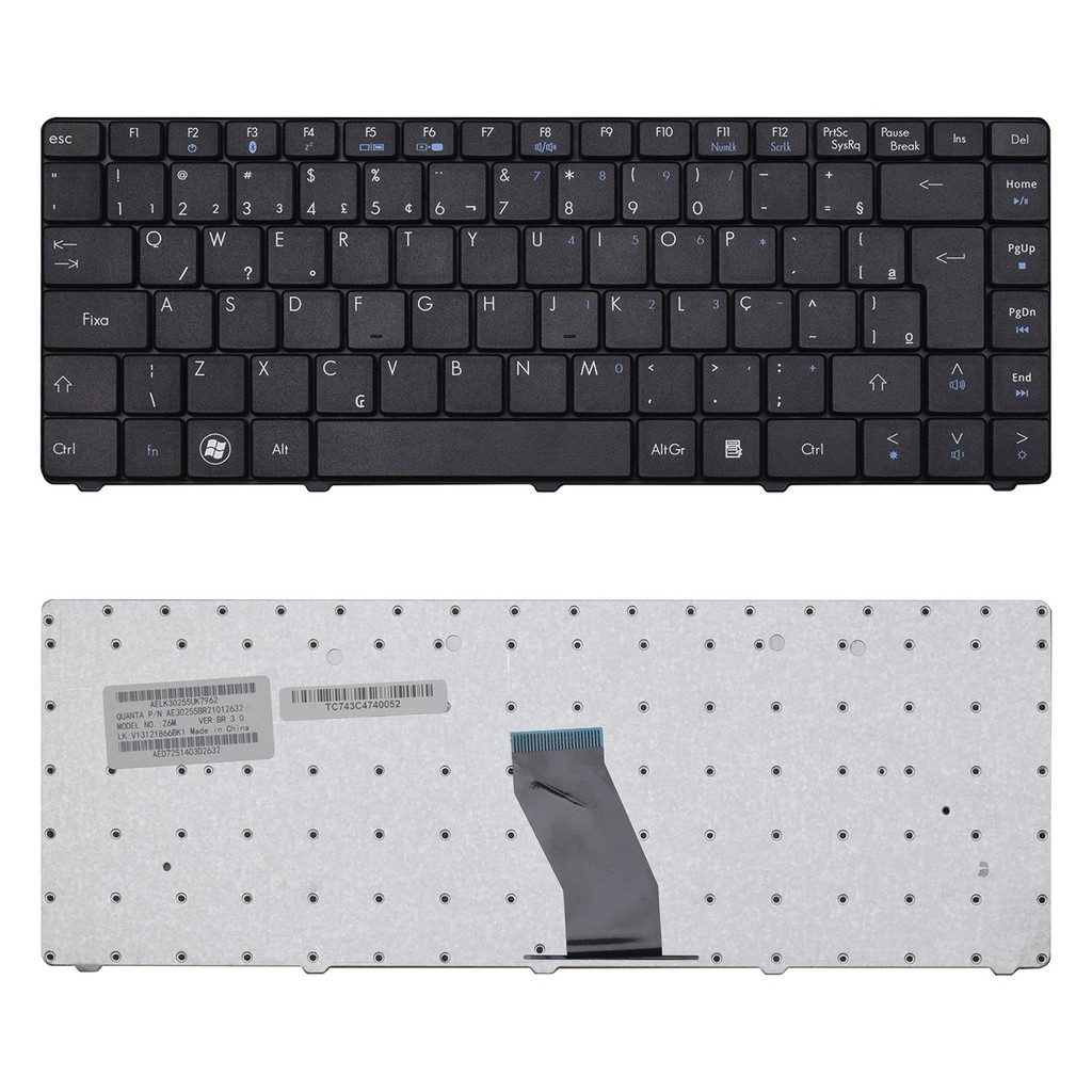 Teclado para Notebook Acer Part Number NSK-GEA1B | Shopee Brasil