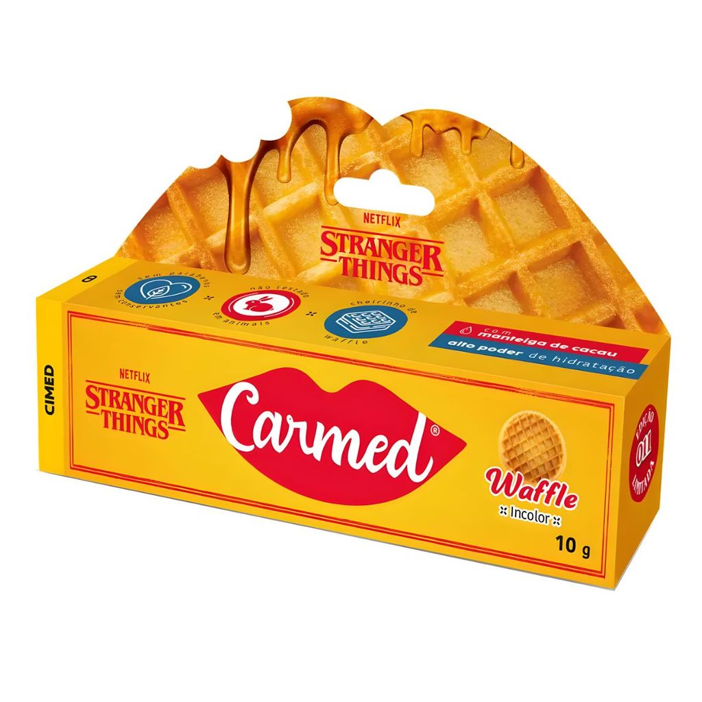 Hidratante Labial Carmed Stranger Things Sabor Waffle Edição Limitada ...