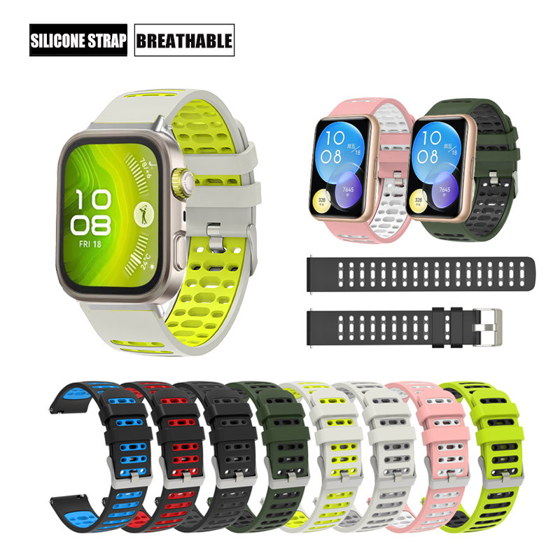 Bandas Moda Esportes Pulseira De Silicone Para HUAWEI Watch Fit 4 Pro/3 ...