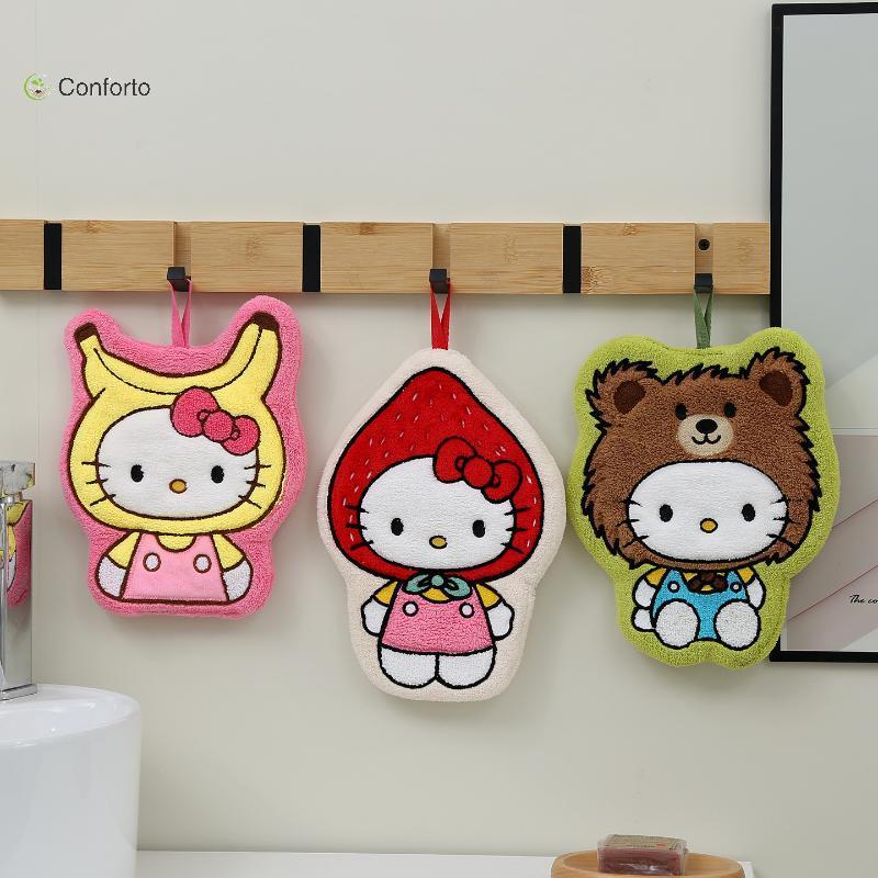 [EruditeCourtB] Toalha De Mão De Desenho Animado Hello Kitty Kawaii ...