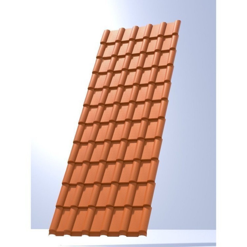 Kit com 15 Telhas de Pvc Plan 242x88cm Ceramica | Shopee Brasil