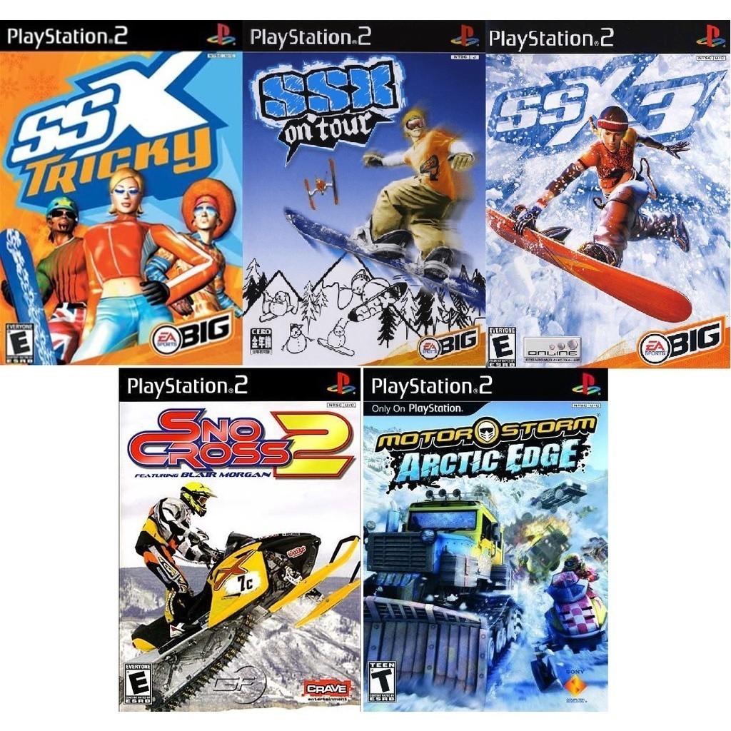 Ps2 5 JOGOS SSX SNOCROSS MOTOR STORM corrida no gelo | Shopee Brasil