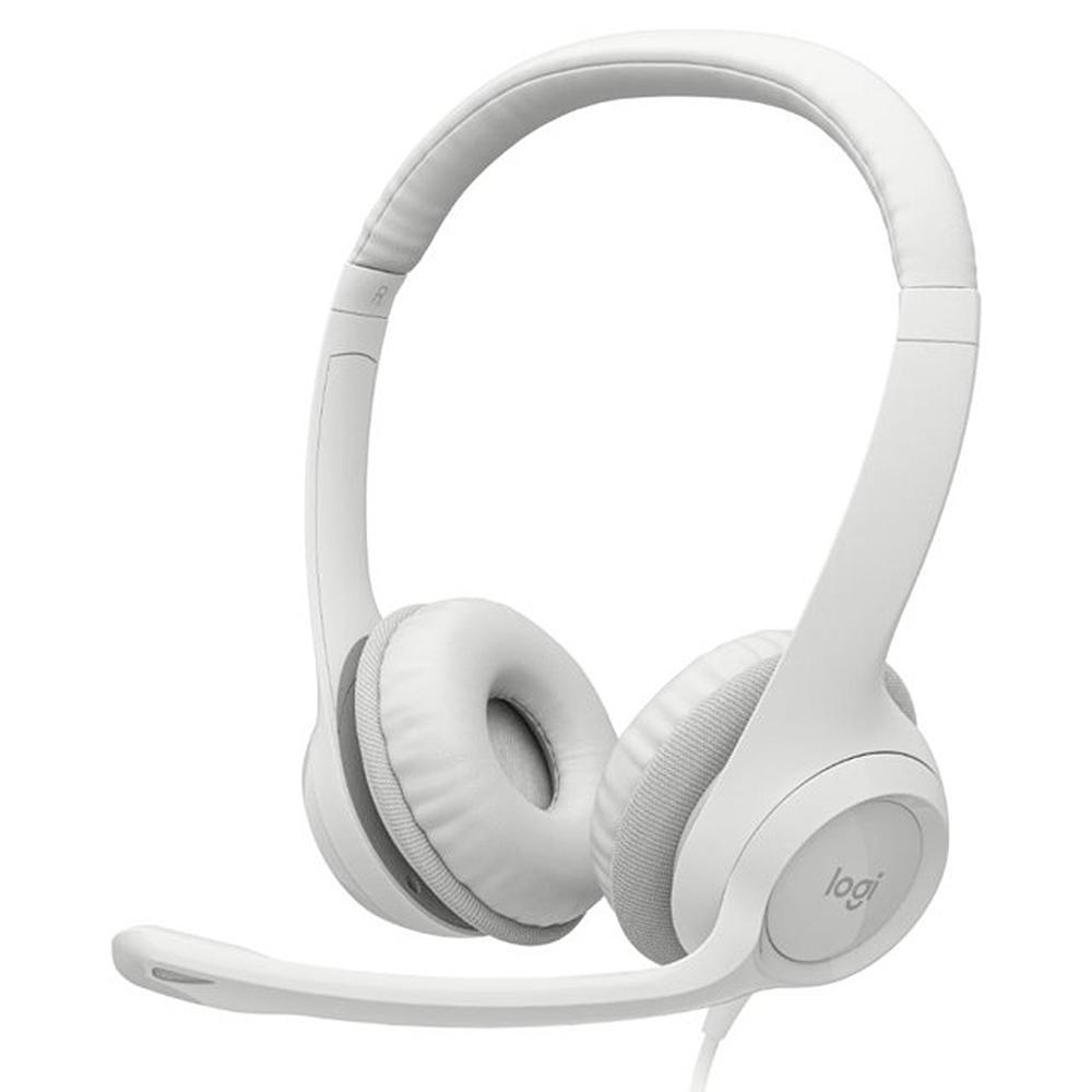 Headset Logitech H390 USB Branco - 981-001285 | Shopee Brasil