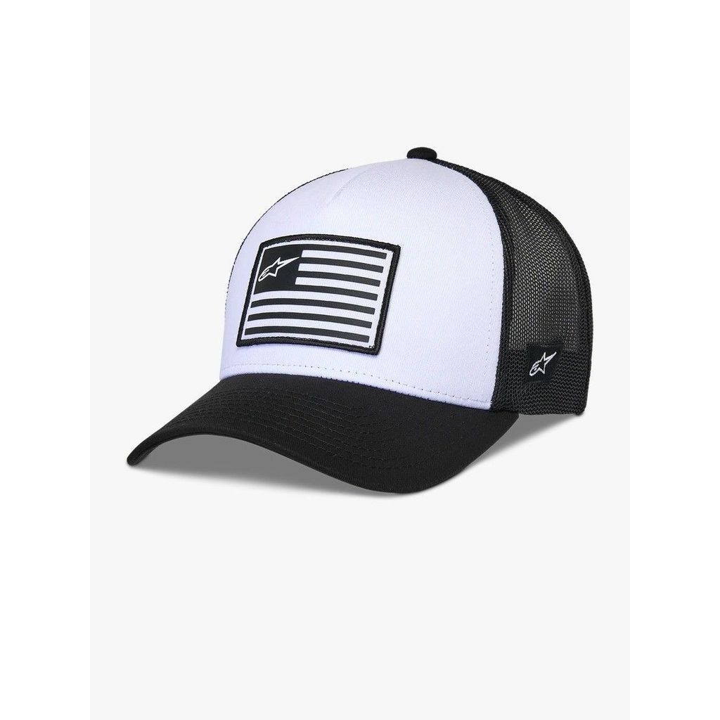 Bone Alpinestars Flag Snapback Branco Preto | Shopee Brasil