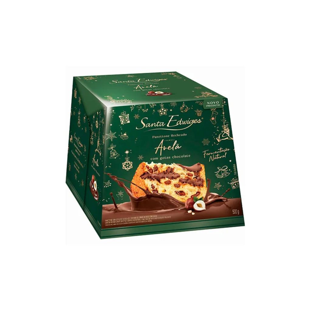 PANETONE SANTA EDWIGES COM CREME DE AVELA 500GR | Shopee Brasil