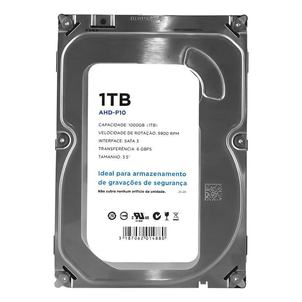 HD Interno Aitek Delta 1TB 2TB 4TB 8TB SATA III PC/DVR/Servidor ...