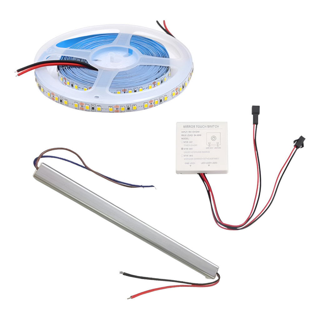 Kit Sensor Touch 3 Estágios 5a+fonte Slim 12/24v + Led Fria! | Shopee ...