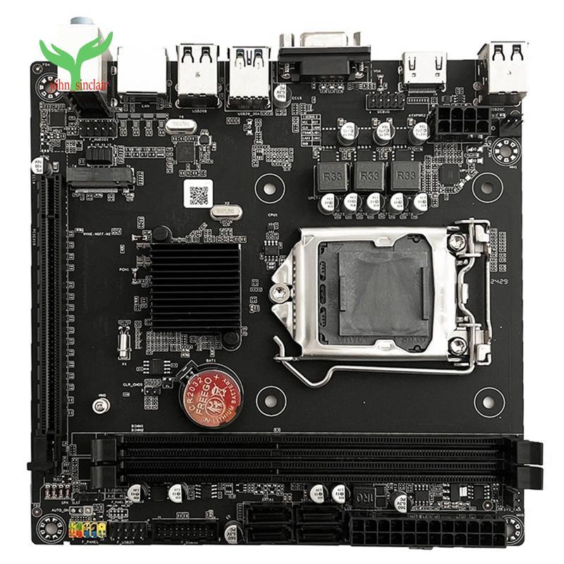 Placa-Mãe B75M ITX LGA 1155 Desktop PC Suporte DDR3 RAM NGFF NVME M . 2 ...
