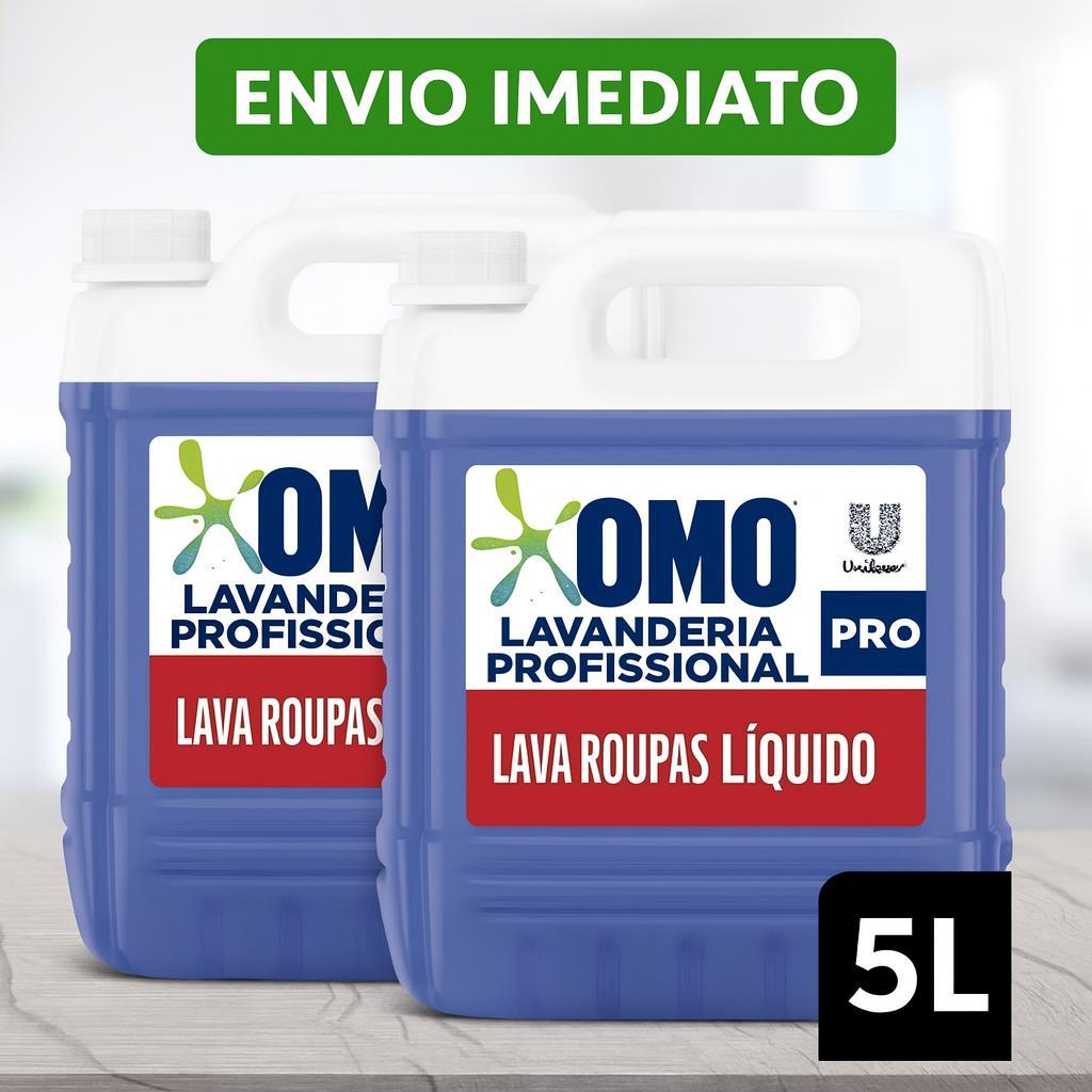 Kit 2 Unidades Sabão Liquido Omo Lava Roupas Liquido Profissional Omo ...