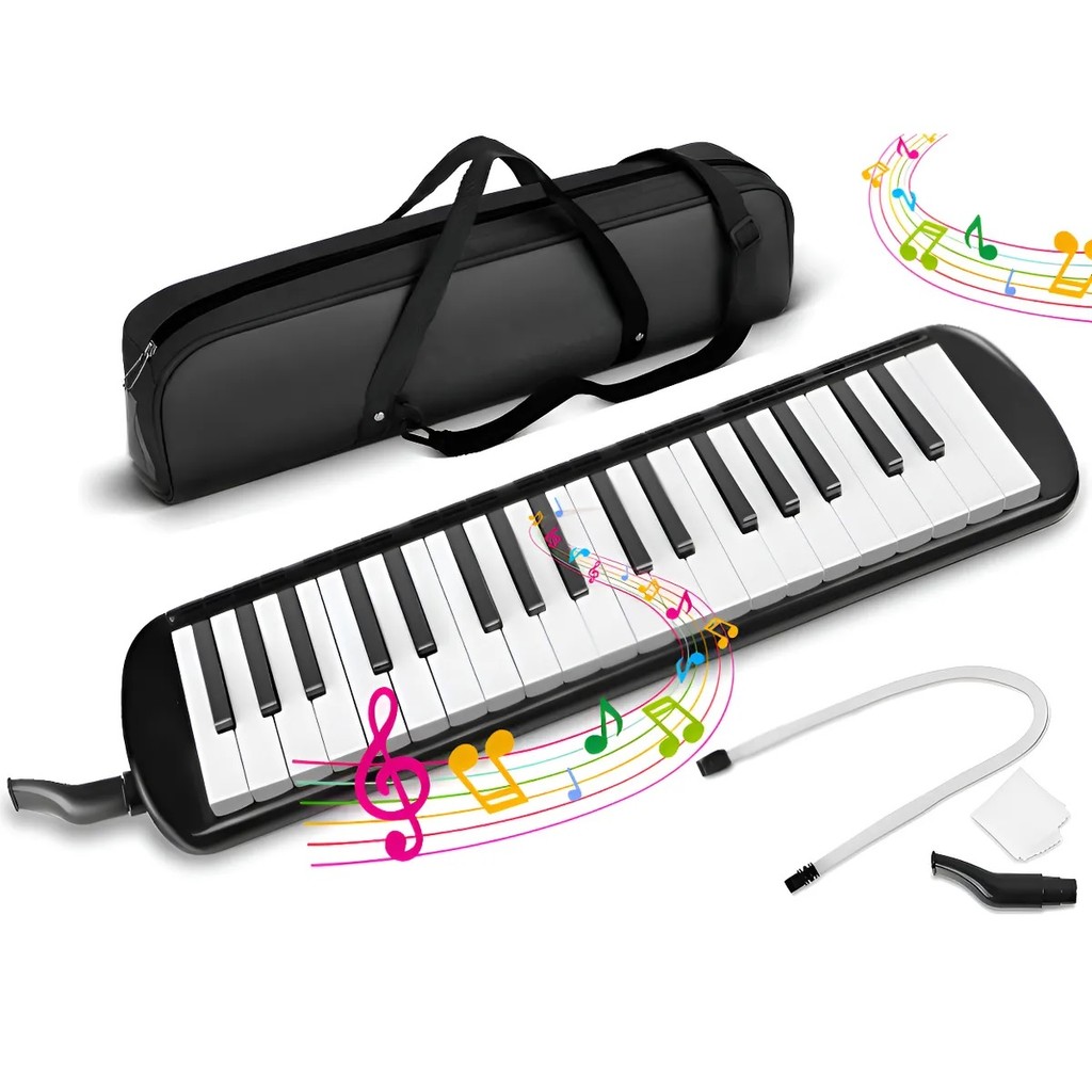 Escaleta De Sopro 37 Teclas C/ Capa Melodica Infantil Musica | Shopee ...