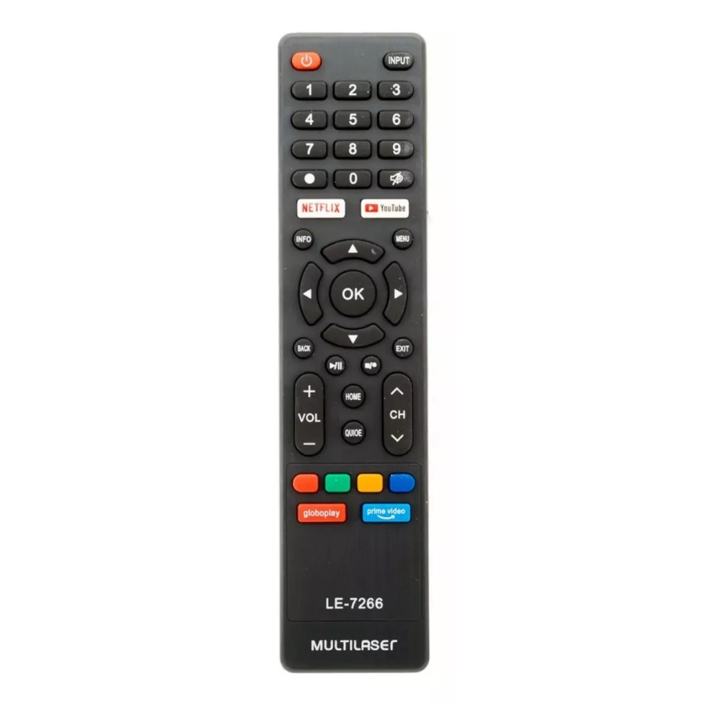 Controle Para Smart Tv Multilaser FBG 9143 LE 7266 SKY 9140 VCA 8288 TL ...