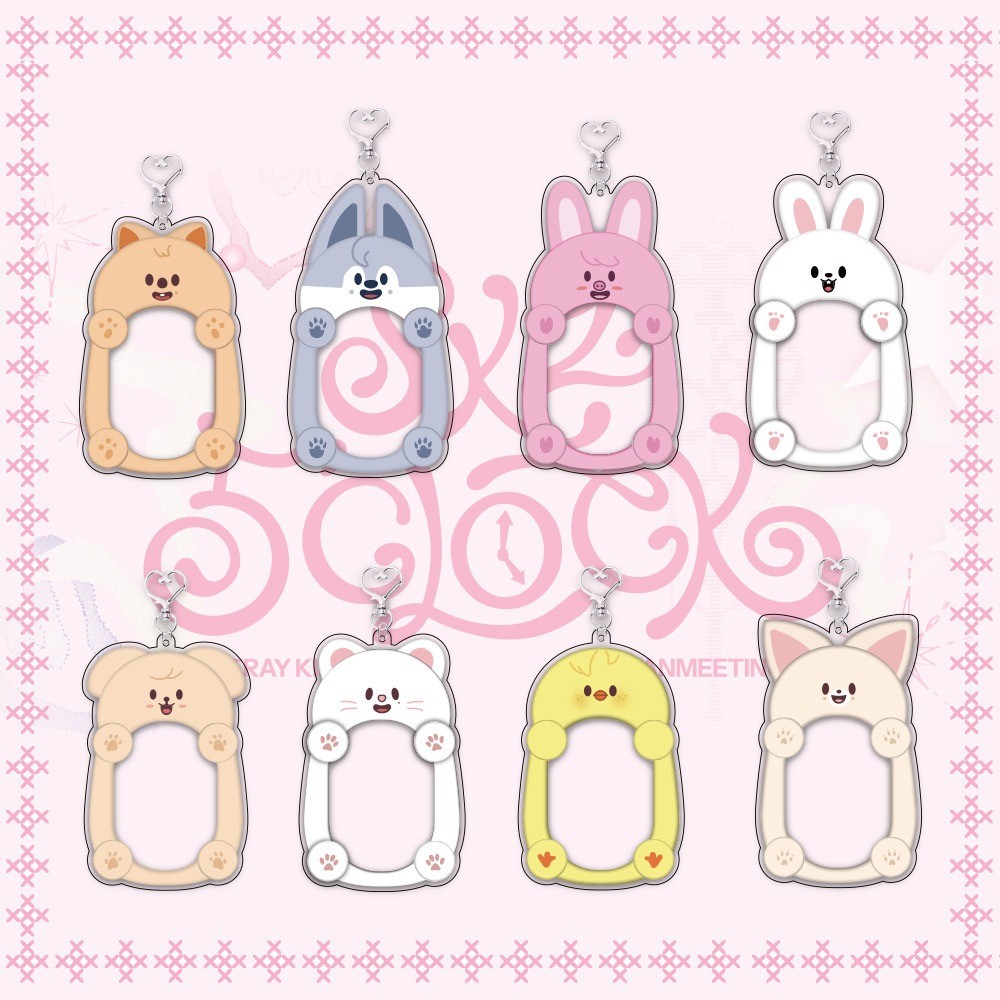 Stray Kids Cartoon Cartão Inserção Quadro Chaveiro Amor Feijão Pequeno ...