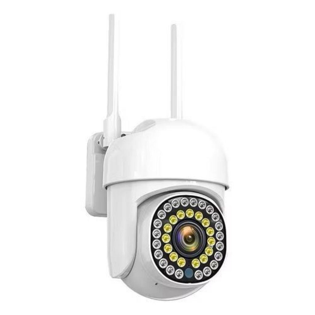 Câmera De Segurança Wi-Fi Externa Full HD À Prova D'água Gira 360 Graus ...